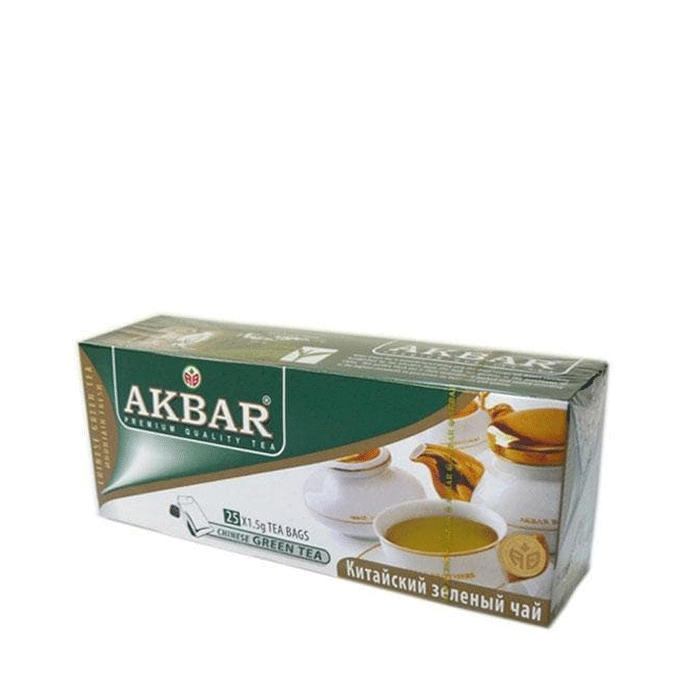 КИТАЙСКИ ЗЕЛЕН ЧАЙ АКБАР филтър 25 броя Akbar Chinese Green Tea