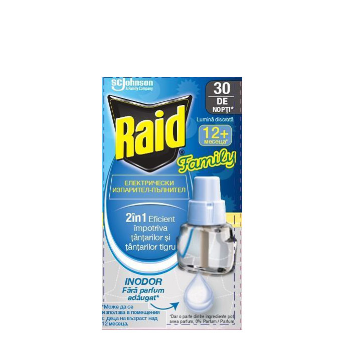 РАЙД ПЪЛНИТЕЛ ЗА ЕЛЕКТРИЧЕСКИ ИЗПАРИТЕЛ ФЕМИЛИ / RAID LIQUID ELECTRIC ...