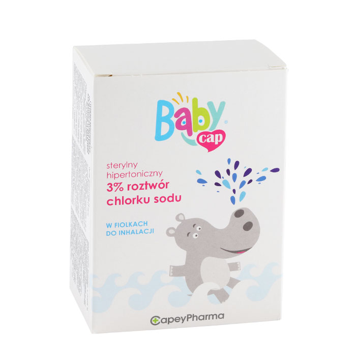 БЕЙБИ КАП СТЕРИЛЕН ХИПЕРТОНИЧЕН 3% РАЗТВОР НАТРИЕВ ХЛОРИД ВЪВ ФЛАКОНИ 4 мл 18 броя / CAPEYPHARMA ...