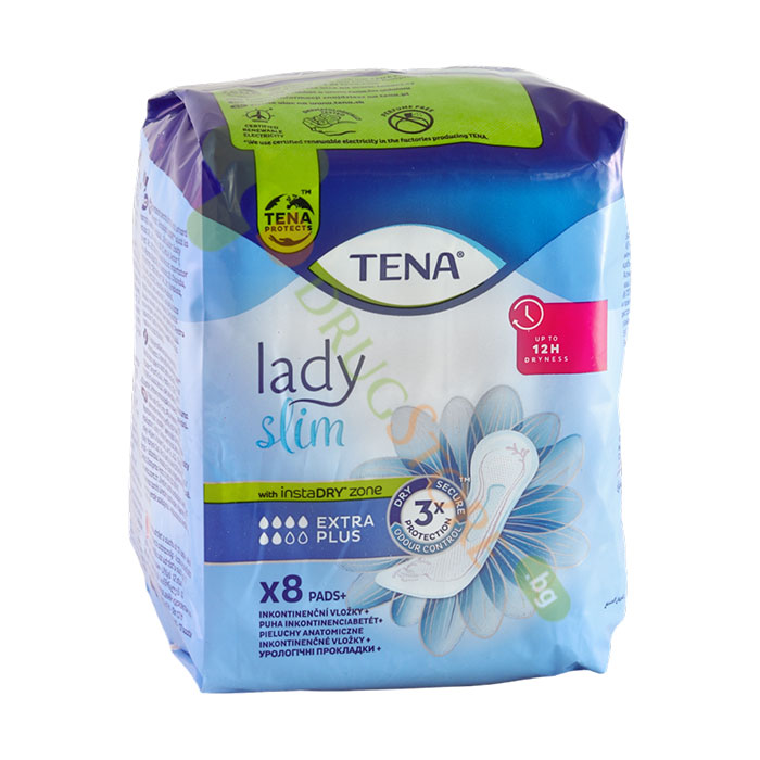 УРОЛОГИЧНИ ПРЕВРЪЗКИ ЛЕЙДИ EXTRA PLUS INSTA DRY 8 броя / TENA ...