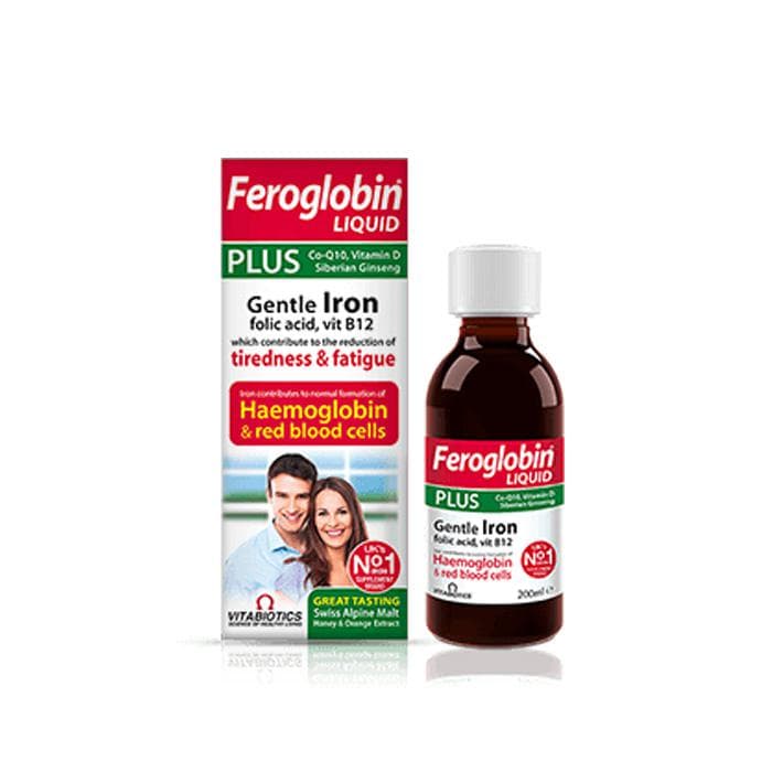 ВИТАБИОТИКС ФЕРОГЛОБИН Б12 сироп 200 мл. / VITABIOTICS FEROGLOBIN ...