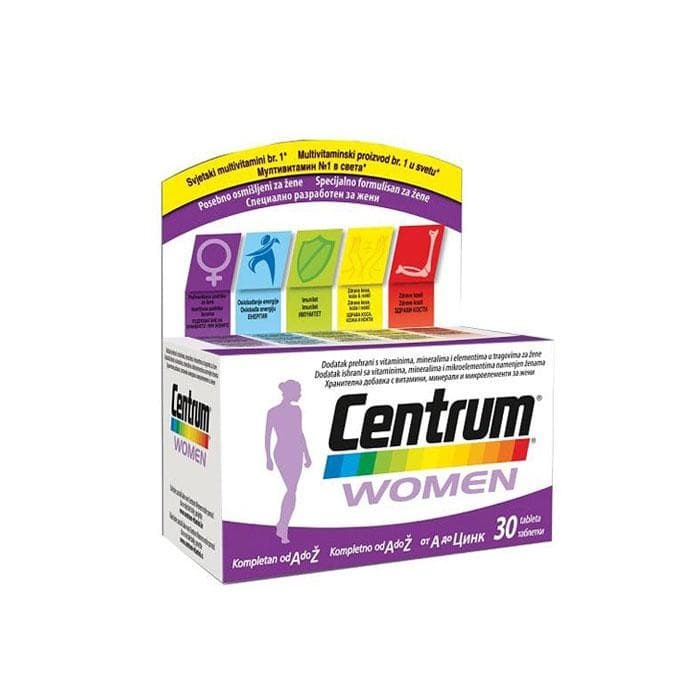 ЦЕНТРУМ A-Z ЗА ЖЕНИ таблетки 30 броя / CENTRUM A - Z WOMEN | Drugstore BG