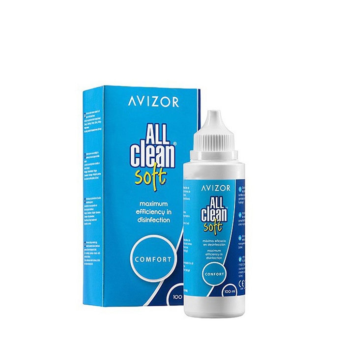 АВИЗОР ОЛ КЛИЙН РАЗТВОР ЗА МЕКИ КОНТАКТНИ ЛЕЩИ 100 мл. / AVIZOR ALL ...