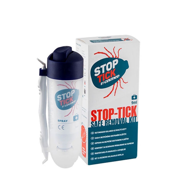СТОП ТИК КОМПЛЕКТ спрей 9 мл + изделие за отстраняване на кърлежи ...