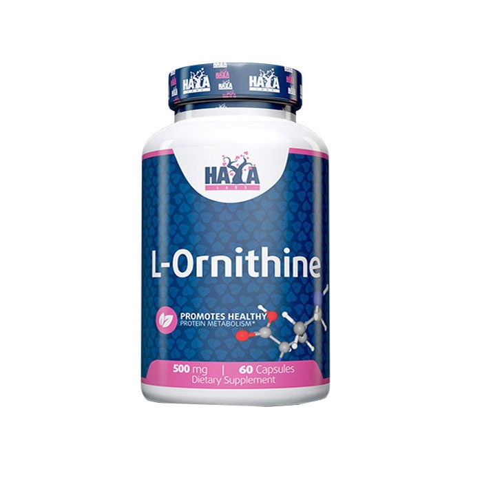 ХАЯ ЛАБС L-ОРНИТИН капсули 500 мг. 60 броя / HAYA LABS L-ORNITHINE ...