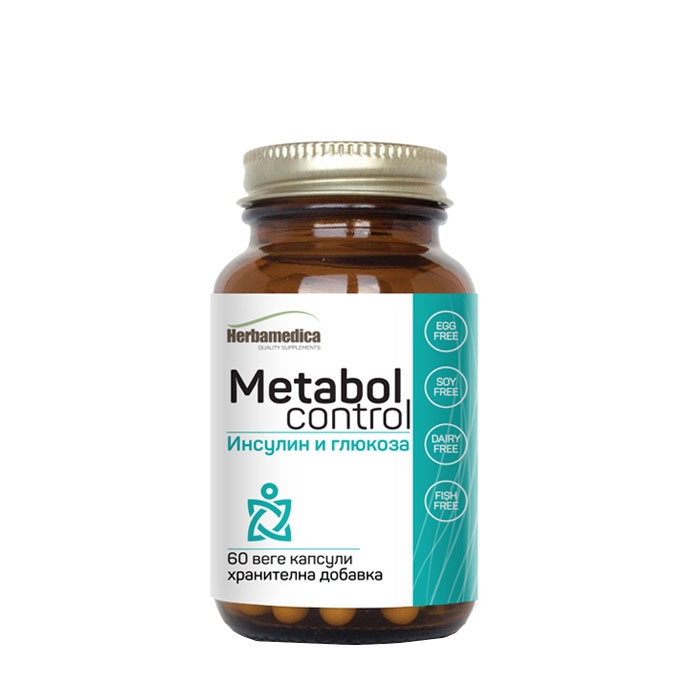 МЕТАБОЛ КОНТРОЛ капсули 60 броя / HERBAMEDICA METABOL CONTROL ...