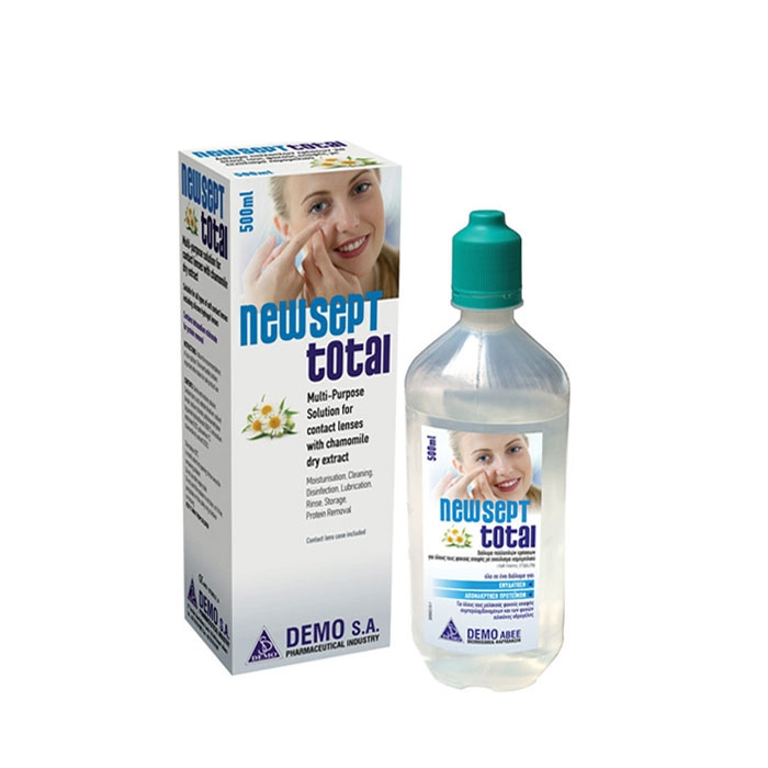 НЮСЕПТ ТОТАЛ РАЗТВОР ЗА ЛЕЩИ 500 мл. / DEMO ABEE NEW SEPT TOTAL LENS ...