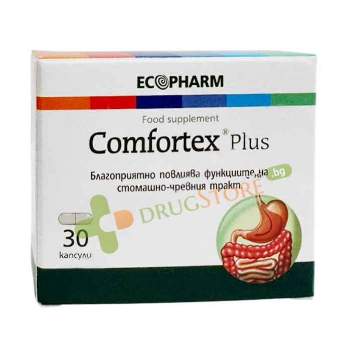 КОМФОРТЕКС ПЛЮС капсули 30броя / ECOPHARM GROUP COMFORTEX PLUS ...