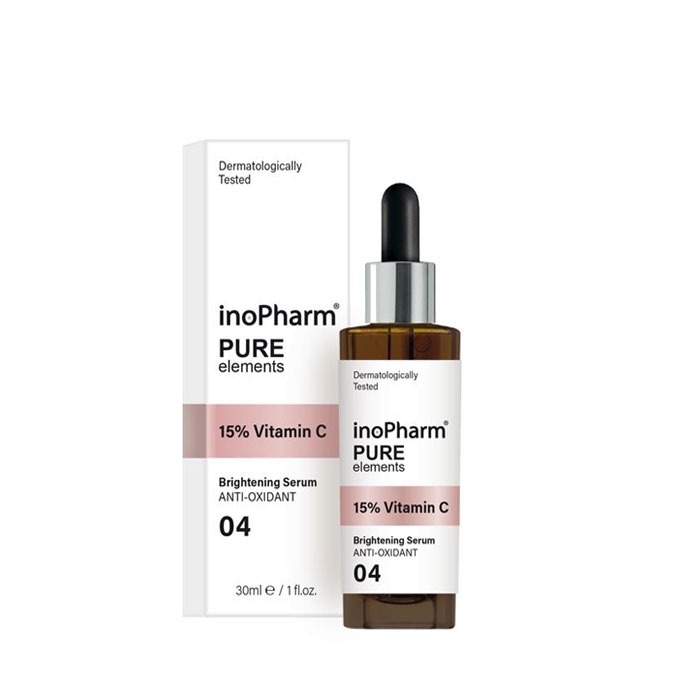ИНОФАРМ ПЮР ЕЛЕМЕНТС СЕРУМ ЗА ЛИЦЕ С 15% ВИТАМИН C 30 мл / INOPHARM ...
