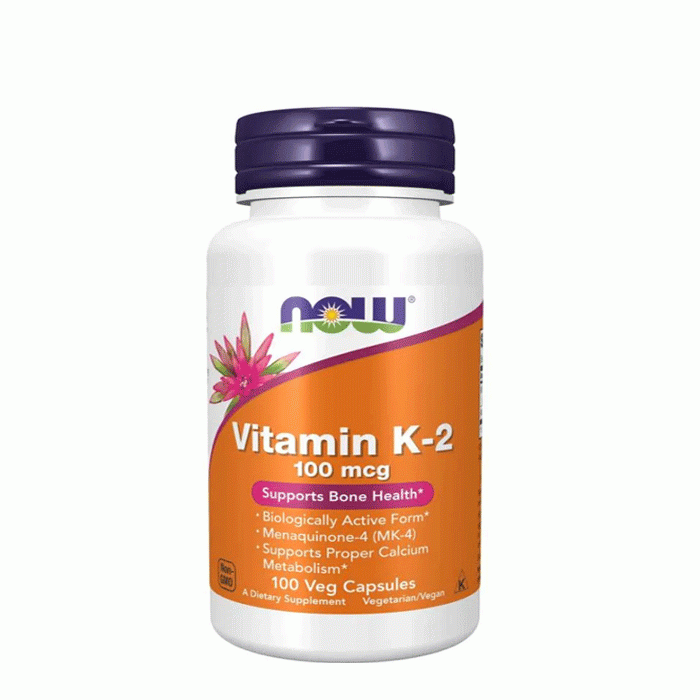НАУ ФУДС ВИТАМИН К-2 100 мкг. капсули 100 броя / NOW FOODS VITAMIN K-2 ...