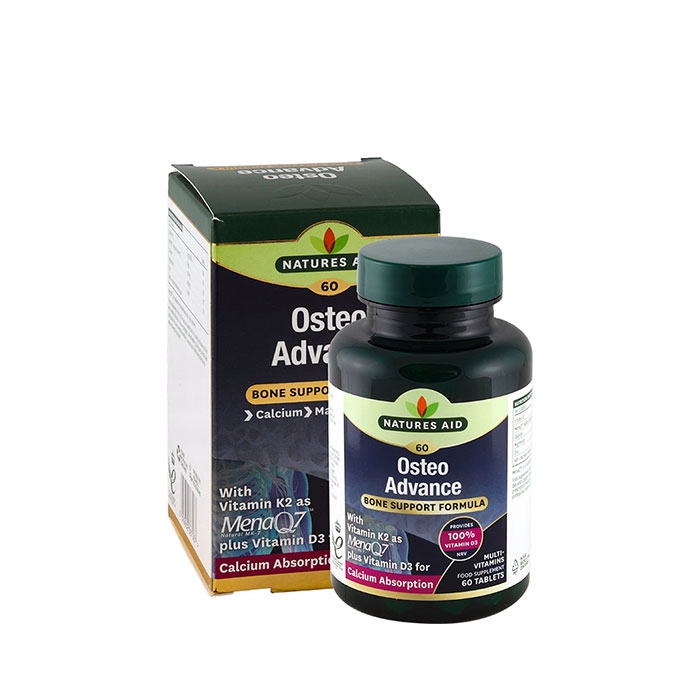 ОСТЕО АДВАНС таблетки 60 броя / NATURES AID OSTEO ADVANCE SUPPORT ...