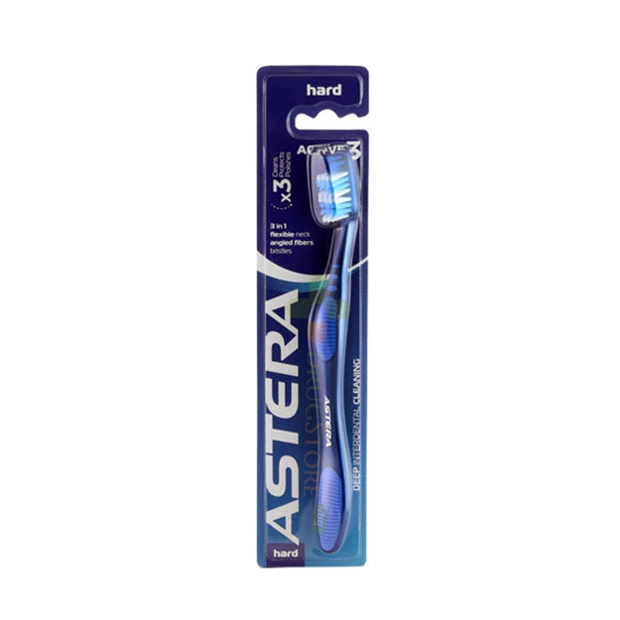 ЧЕТКА ЗА ЗЪБИ АСТЕРА АКТИВ 3 ХАРД / AROMA ASTERA ACTIVE 3 HARD TOOTHBRUSH | Drugstore BG