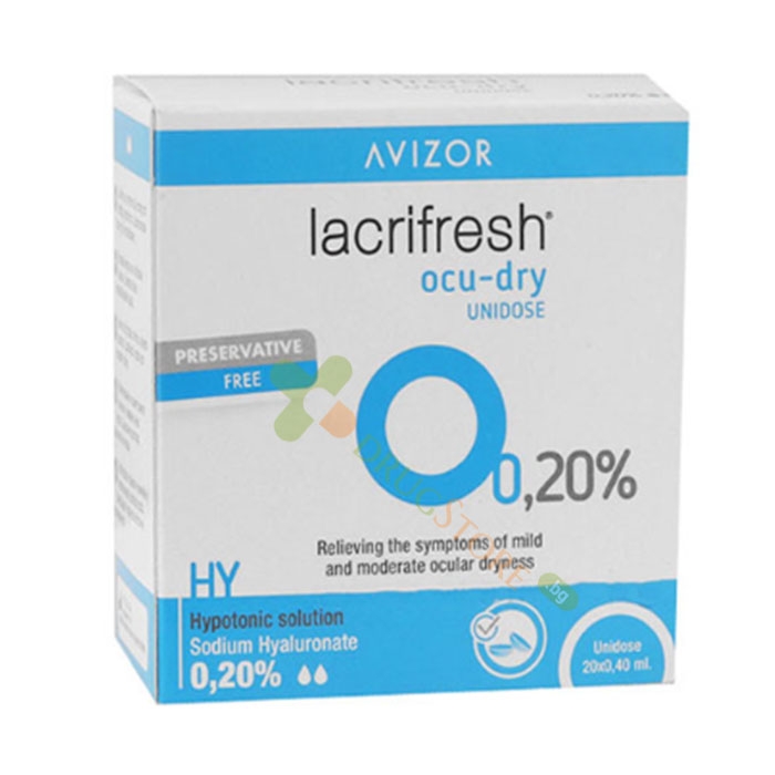 АВИЗОР ЛАКРИФРЕШ ОКУ ДРАЙ капки за очи 0.2% 20 броя / AVIZOR LACRIFRESH ...