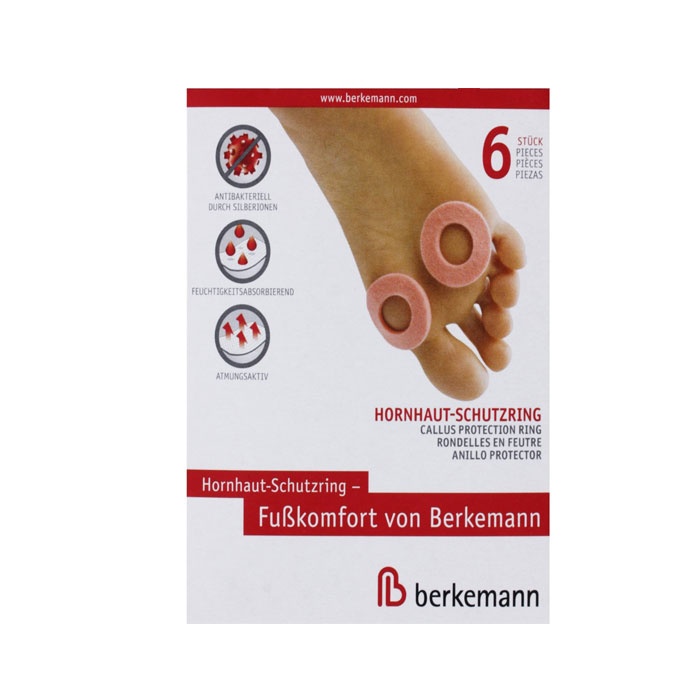 БЕРКЕМАН ПРЪСТЕНИ ЗА БОЛЕЗНЕНИ ЗОНИ 6 броя / BERKEMANN CALLUS ...