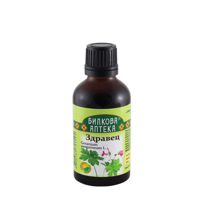 БИЛКОВА АПТЕКА ТИНКТУРА ЗДРАВЕЦ + ХРОМ 50 мл / BILKOVA APTEKA GERANIUM ...