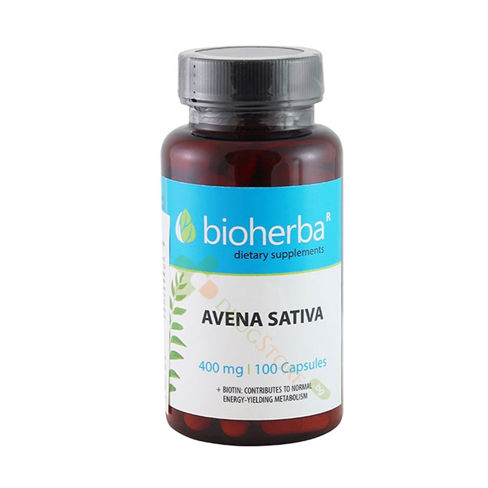 БИОХЕРБА АВЕНА САТИВА + БИОТИН капсули 100 броя / BIOHERBA AVENA SATIVA ...