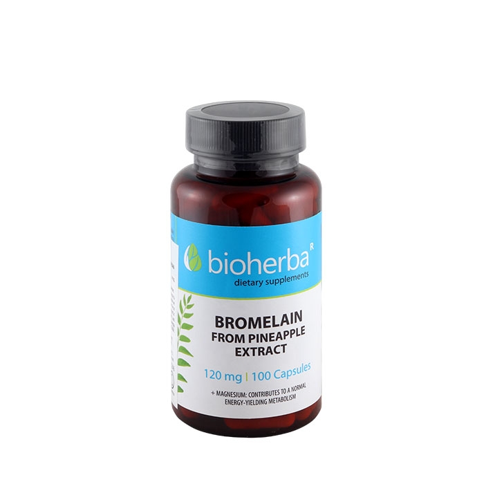 БИОХЕРБА БРОМЕЛАИН + МАГНЕЗИЙ капсули 10 броя / BIOHERBA BROMELAIN + MAGNESIUM | Drugstore BG