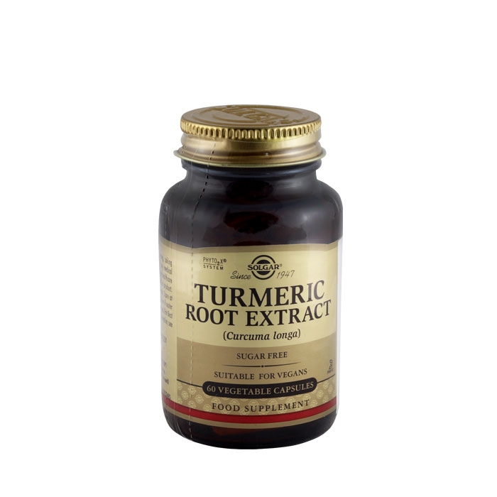 СОЛГАР ЕКСТРАКТ ОТ КУРКУМА КОРЕН капсули 60 броя / SOLGAR TURMERIC ROOT ...