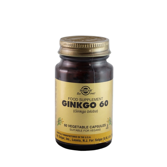 СОЛГАР ГИНКО капсули 60 мг 60 броя / SOLGAR GINKGO | Drugstore BG