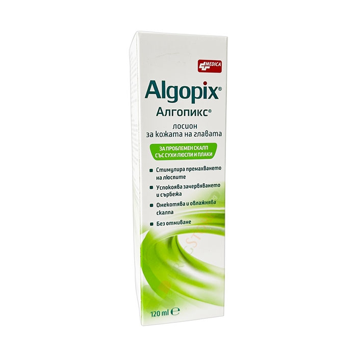 ЛОСИОН ЗА КОЖАТА НА ГЛАВАТА 120 мл / ALGOPIX LOTION | Drugstore BG