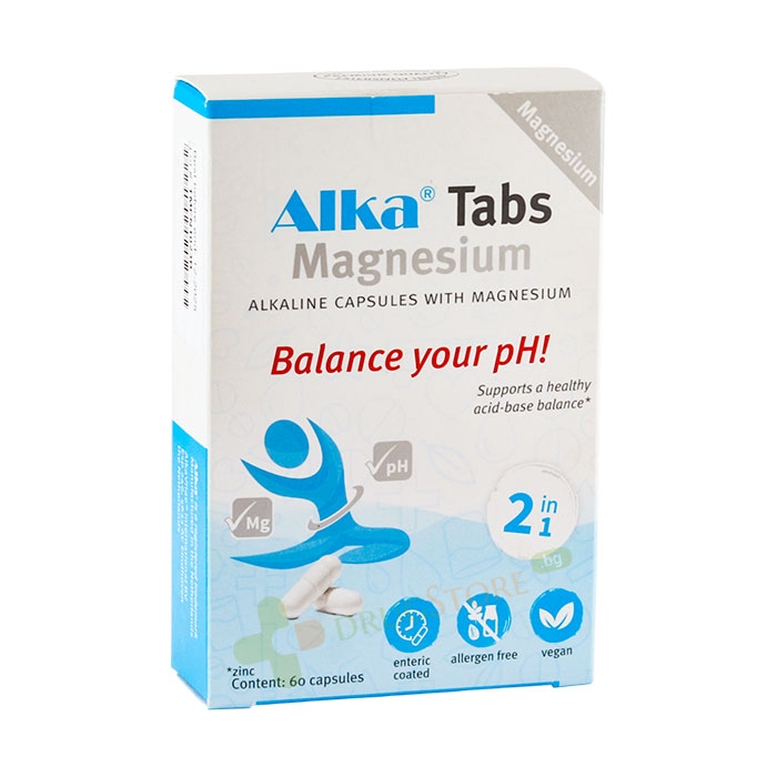 АЛКА МАГНЕЗИЙ капсули 60 броя / ALKA TABS MAGNESIUM | Drugstore BG