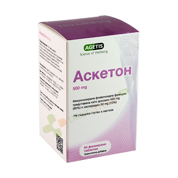 АСКЕТОН таблетки 450 мг / 50 мг 64 броя / ASKETON | Drugstore BG