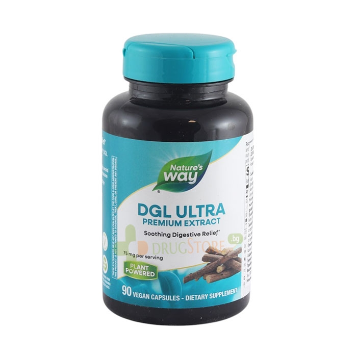 ДЕГЛИЦИРИЗИРАН СЛАДНИК КОРЕН (DGL ULTRA) капсули 90 броя / NATURE'S WAY ...