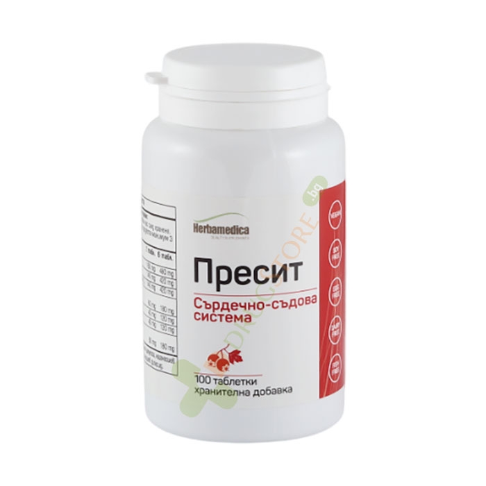 ПРЕСИТ таблетки 500 мг 100 броя / HERBAMEDICA PRESIT | Drugstore BG