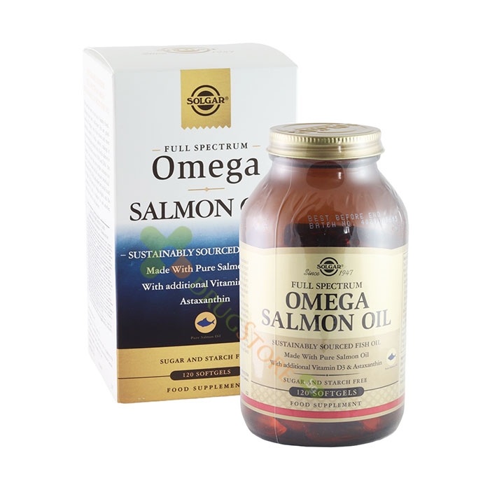 СОЛГАР ПЪЛЕН СПЕКТЪР ОМЕГА ОТ ДИВА СЬОМГА ОТ АЛЯСКА капсули 120 броя ...