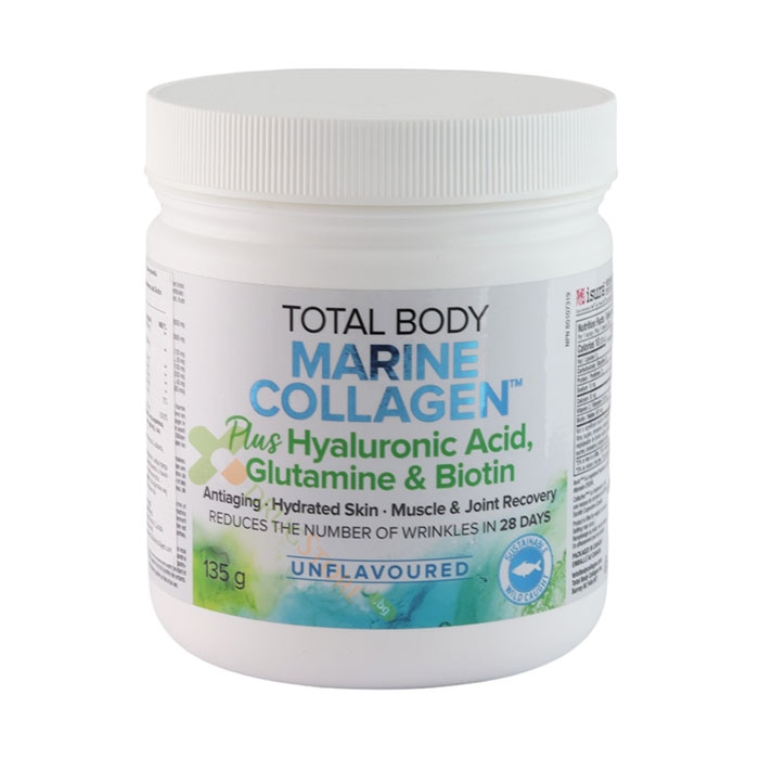 ТОТАЛ БОДИ РИБЕН КОЛАГЕН + ХИАЛУРОНОВА КИСЕЛИНА, ГЛУТАМИН И БИОТИН прах ...