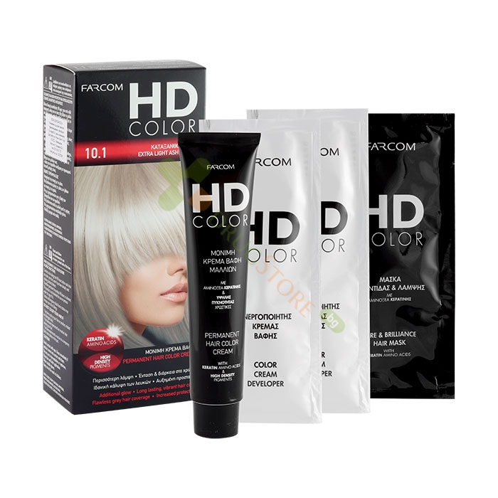 ФАРКОМ HD БОЯ ЗА КОСА №10.1 СИЛНО РУСО ПЕПЕЛЯВО / FARCOM HD COLOR №10.1 ...