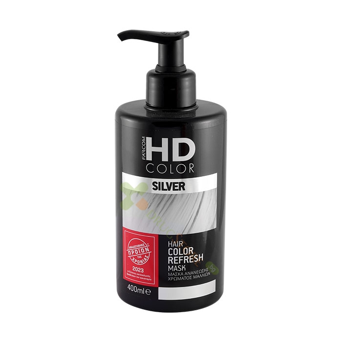 ФАРКОМ HD ОЦВЕТЯВАЩА МАСКА СИВА 400 мл / FARCOM HD HAIR COLOR REFRESH ...