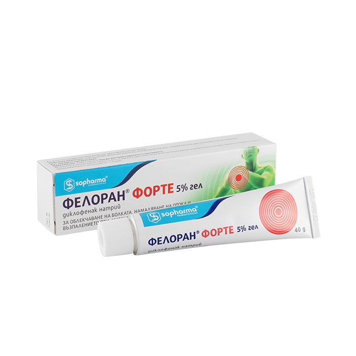 ФЕЛОРАН ФОРТЕ гел 5 % 40 грама / FELORAN FORTE | Drugstore BG