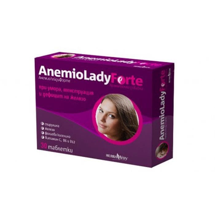 ХЕРБА ВОН АНЕМИО ЛЕЙДИ ФОРТЕ таблетки 30 броя / HERBA VON ANEMIO LADY ...