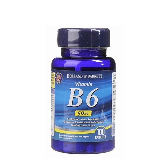 ВИТАМИН Б6 таблетки 50 мг. 100 броя / HOLLAND BARRETT VITAMIN B6 ...
