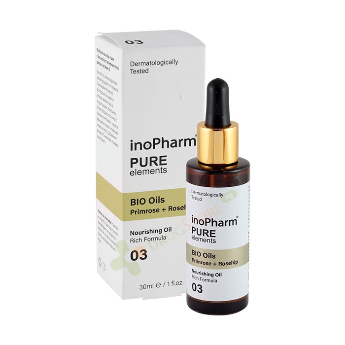ИНОФАРМ ПЮР ЕЛЕМЕНТС СЕРУМ ЗА ЛИЦЕ И ШИЯ С БИО МАСЛА ОТ ШИПКА И ВЕЧЕРНА ...