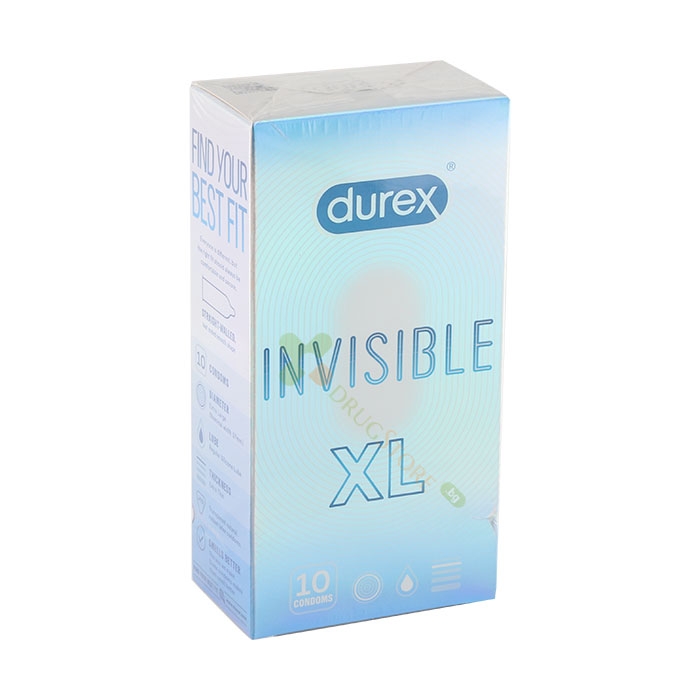 ПРЕЗЕРВАТИВИ ДУРЕКС INVISIBLE XL 10 броя / DUREX INVISIBLE XL ...