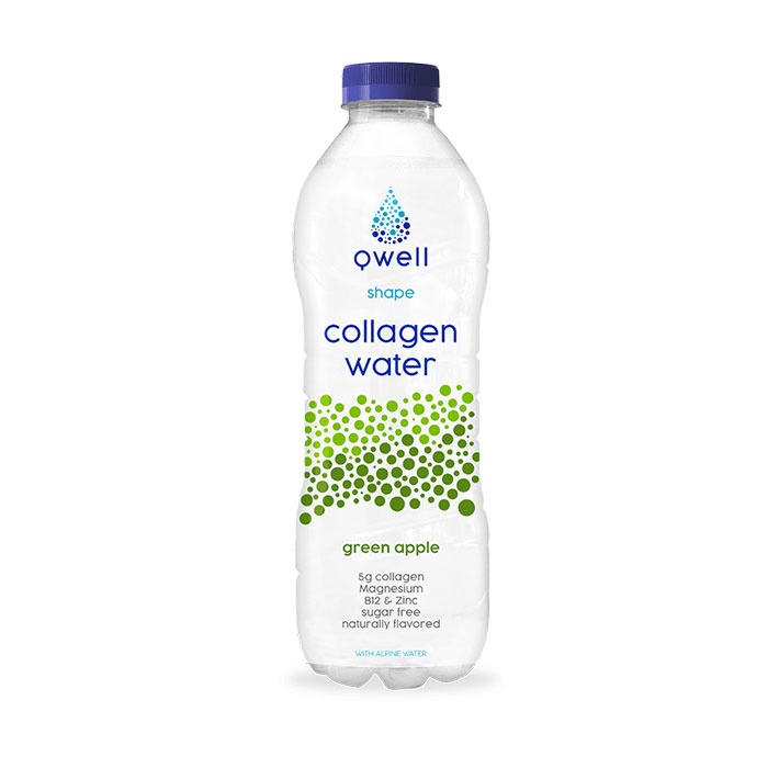 ВОДА С КОЛАГЕН QWELL SHAPE ЗЕЛЕНА ЯБЪЛКА 500 мл. / QWELL COLLAGEN WATER ...