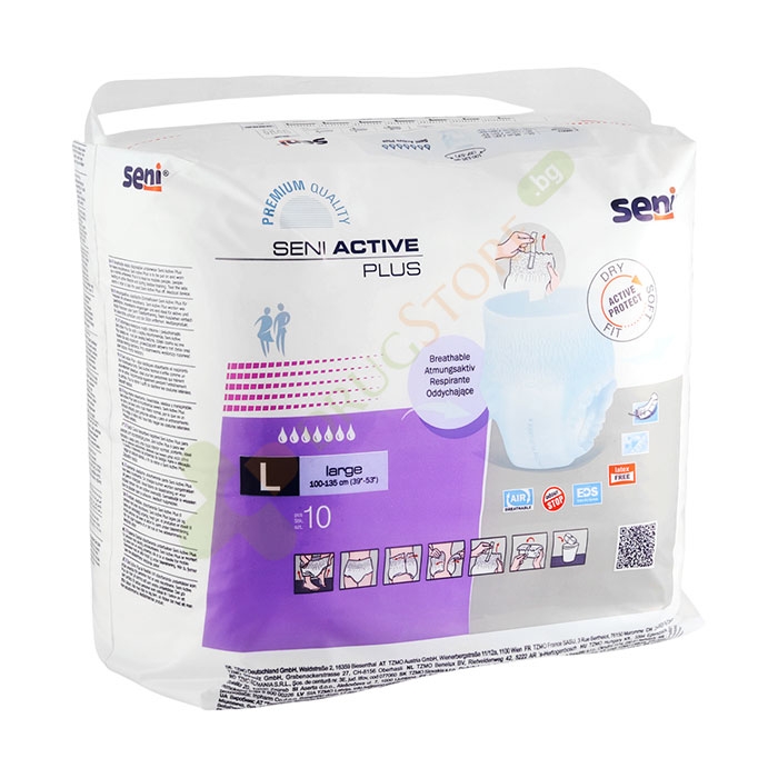 ПРЕДПАЗНО БЕЛЬО ЗА ВЪЗРАСТНИ СЕНИ АКТИВ ПЛЮС размер L 10 броя / SENI ...