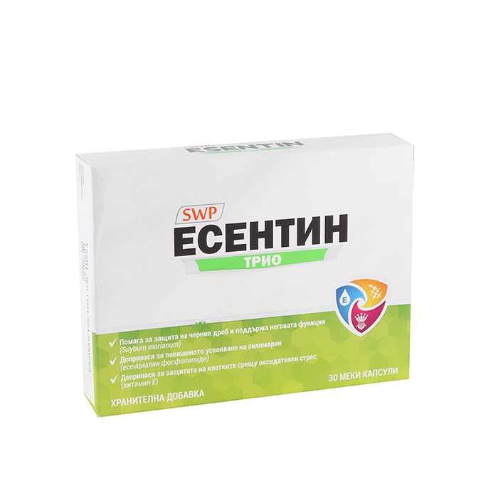 ЕСЕНТИН ТРИО капсули 30 броя / SUN WAVE PHARMA ESENTIN TRIO | Drugstore BG