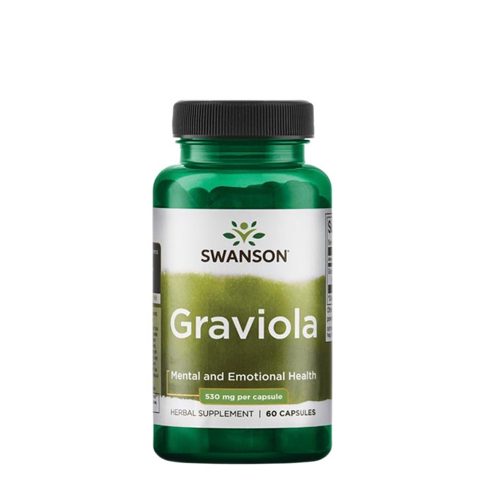 СУОНСЪН ГРАВИОЛА капсули 530 мг. 60 броя / SWANSON GRAVIOLA | Drugstore BG