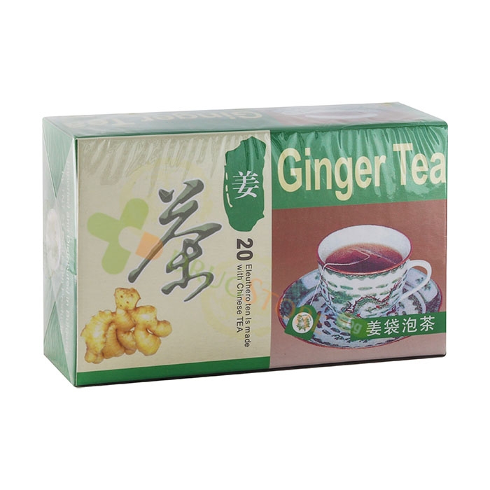 ЗЕЛЕН ЧАЙ С ДЖИНДЖИФИЛ филтър 20 броя / TNT 21 GREEN TEA + GINGER ...