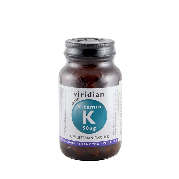 ВИТАМИН К капсули 50 мкг 30 броя / VIRIDIAN NUTRITION VITAMIN K ...