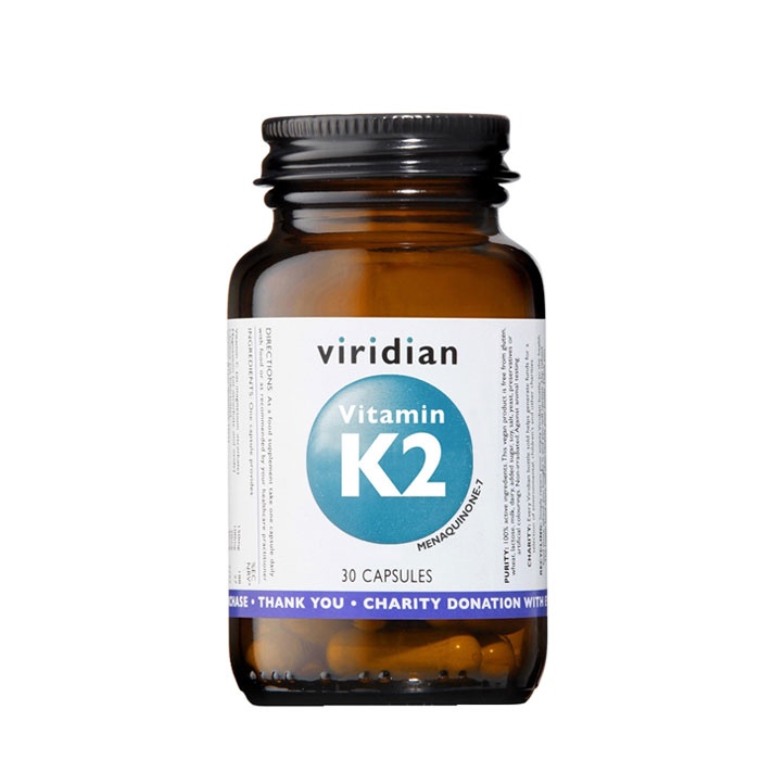 ВИТАМИН К2 капсули 50 мкг. 30 броя / VIRIDIAN VITAMIN K2 | Drugstore BG