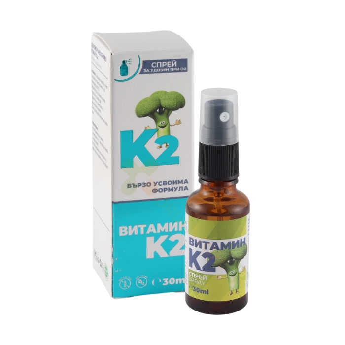 ВИТАМИН K2 спрей 30 мл / OMEGA VITA VITAMIN K2 spray | Drugstore BG