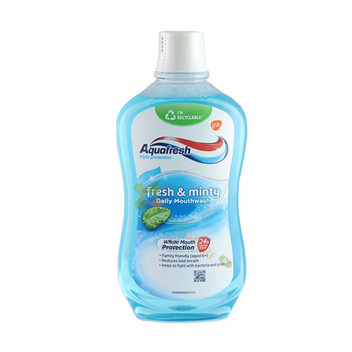ВОДА ЗА УСТА АКВАФРЕШ МИНТ 500 мл / GLAXOSMITHKLINE AQUAFRESH MOUTHWASH ...